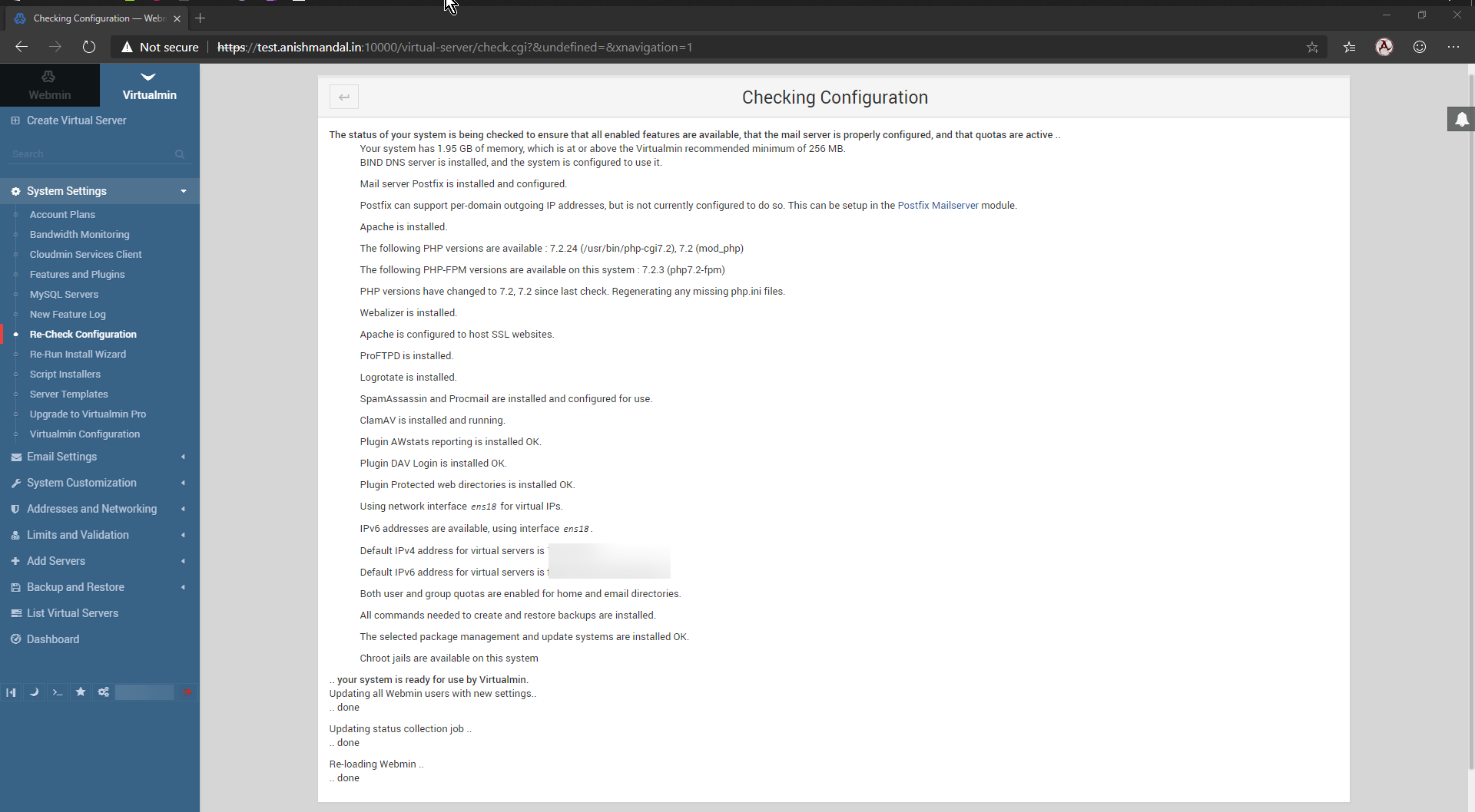 How To Install Virtualmin Control Panel In Ubuntu 1804 Server On Vps