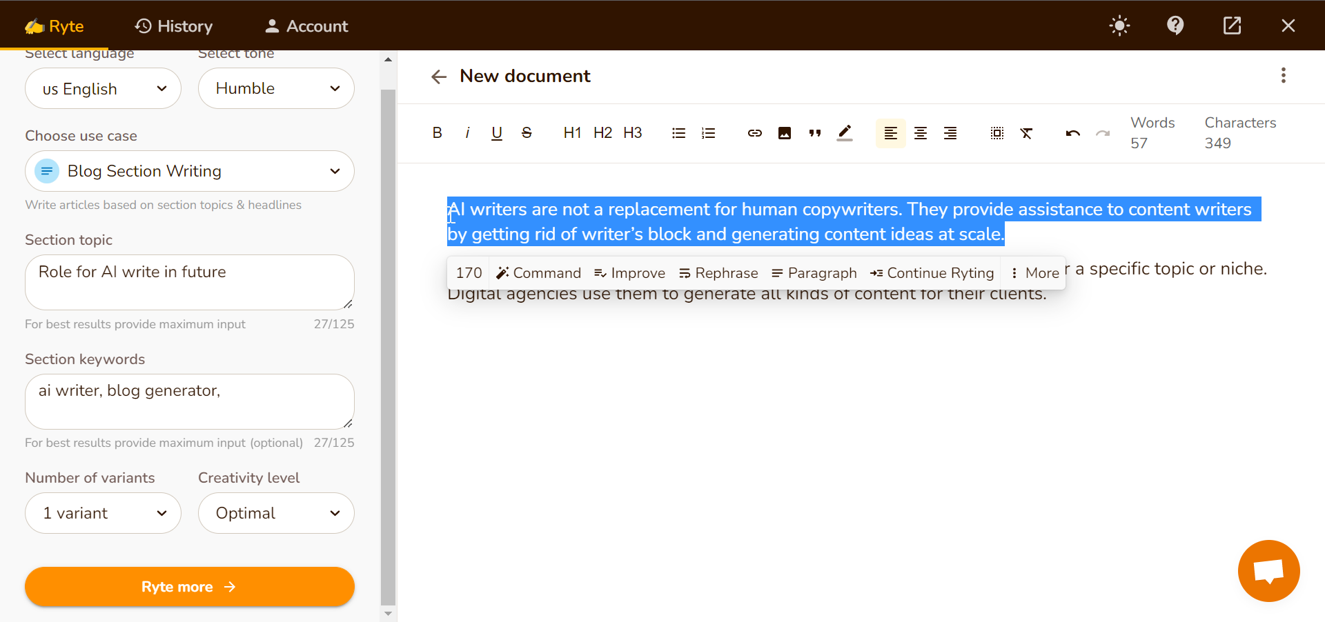 Rytr AI writing assistant Review - Anish Mandal Blog